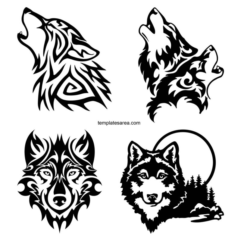 Free Wolf Head Vector Designs | Versatile SVG, PNG, PDF - TemplatesArea