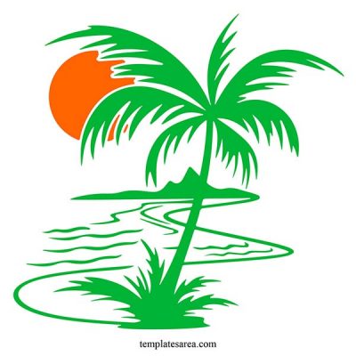 Palm Tree SVG Image for Cricut - TemplatesArea