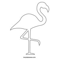 Free Printable Flamingo Template - TemplatesArea