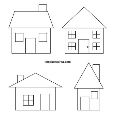 Free Printable House Templates for Kids Crafts and Coloring