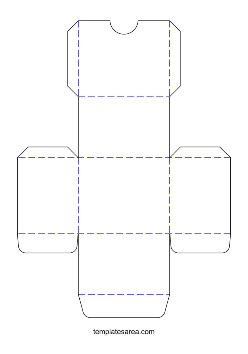 Free Printable 3D Paper Box Template for DIY Crafts - TemplatesArea