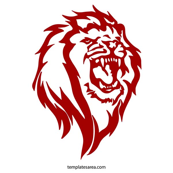 Stylish Lion Head Vector Image: Free SVG Download