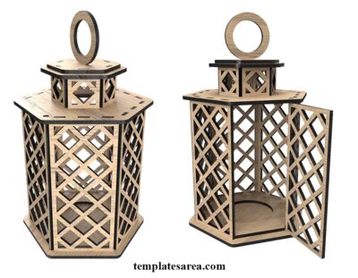 Free Laser Cut Lantern Template (DXF, SVG, CDR Files) - TemplatesArea
