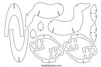 DIY 3D Cardboard Deer Template - Free Printable Craft Pattern ...