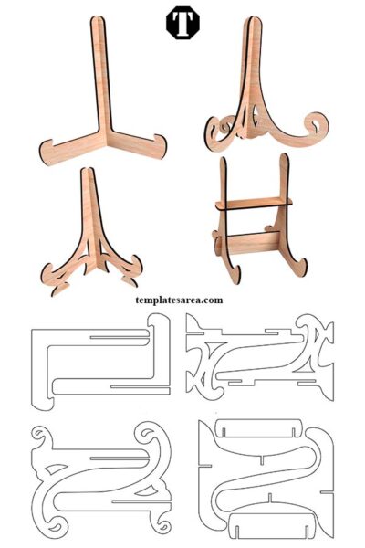 Free Laser Cut Picture Frame & Plate Stand Templates - TemplatesArea